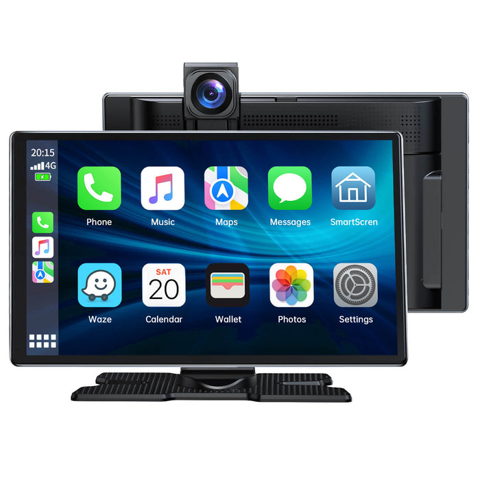 9'' Wireless Android Car with 4K Front and Rear DashCam | Lamtto