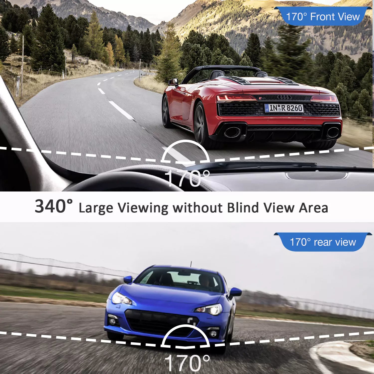 1080P Full HD Front And Back Dash Camera | Lamtto