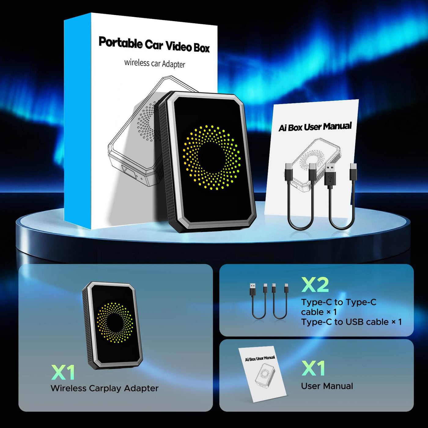 LAMTTO RC23 3-in-1 Magic Video Carplay Box for Streaming Netflix/YouTu